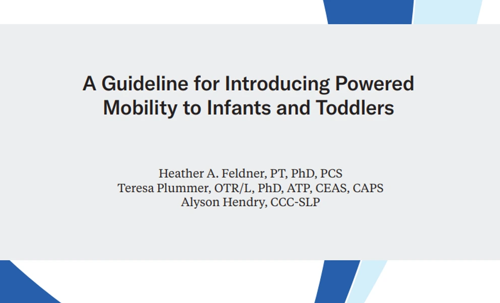 A Guideline for Introducing Powered Mobility to Infants and Toddlers